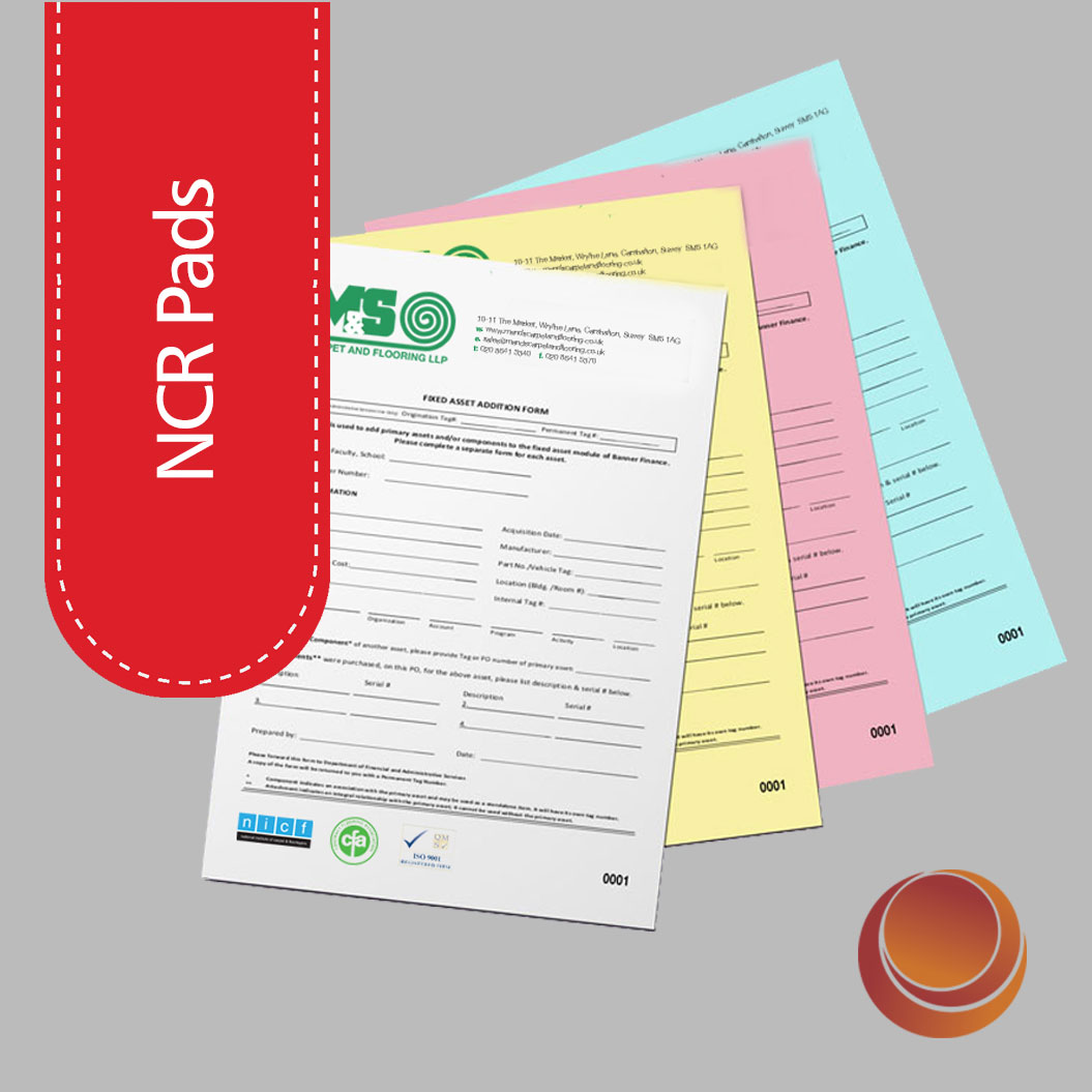 NCR Pads, Sheets and Books Printing and Design